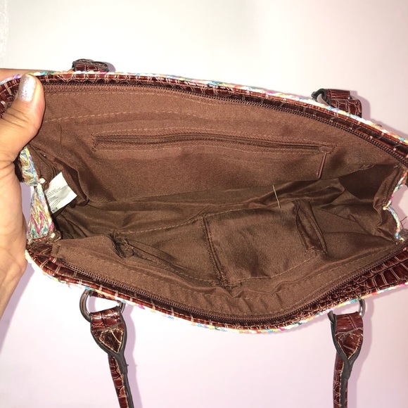 WW Payless Shoe Source | Bags | Cute Tote Purse Brown Trimming With ...